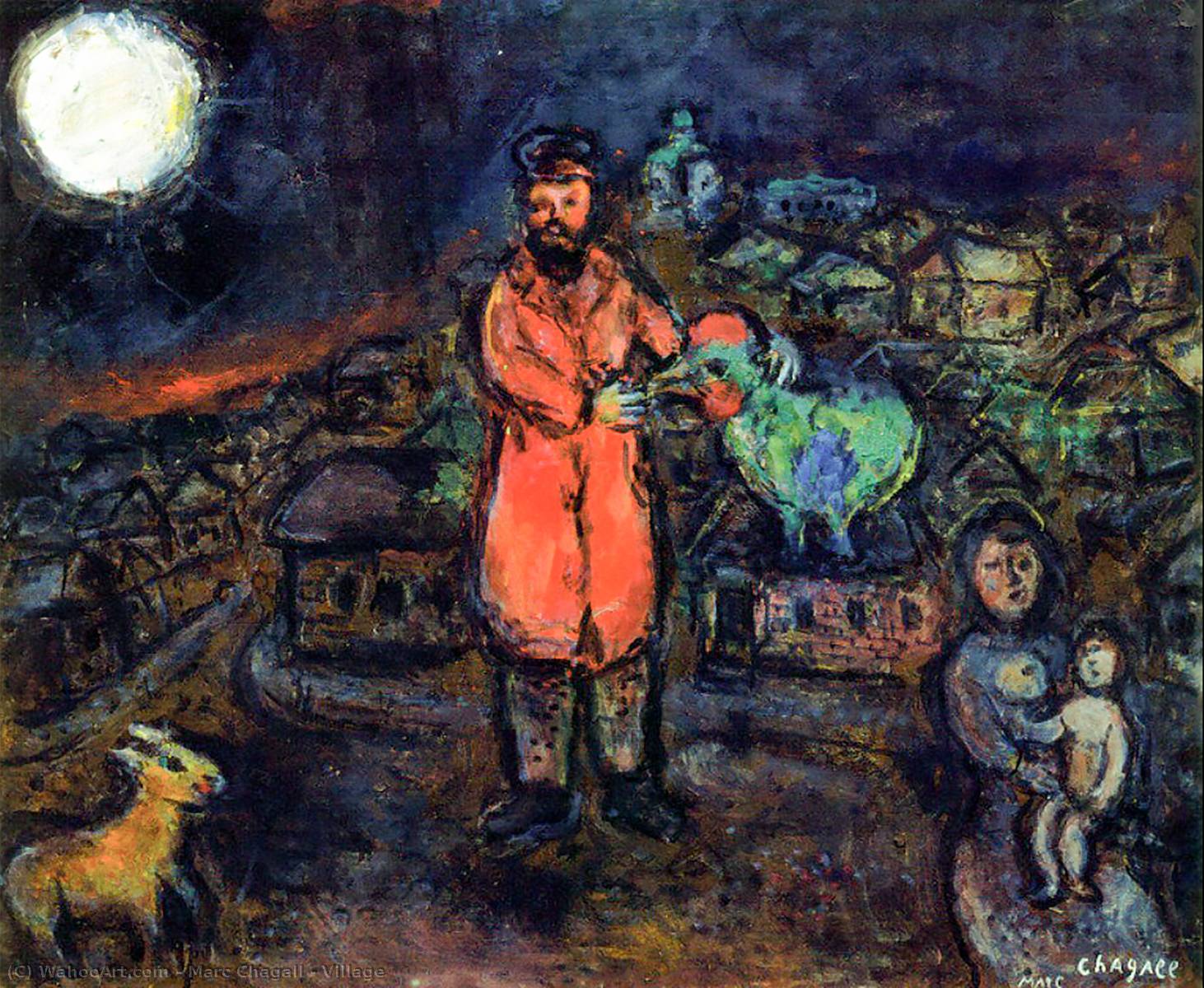 Reproductions D'art Village, 1975 de Marc Chagall (Inspiré par) (1887 ...