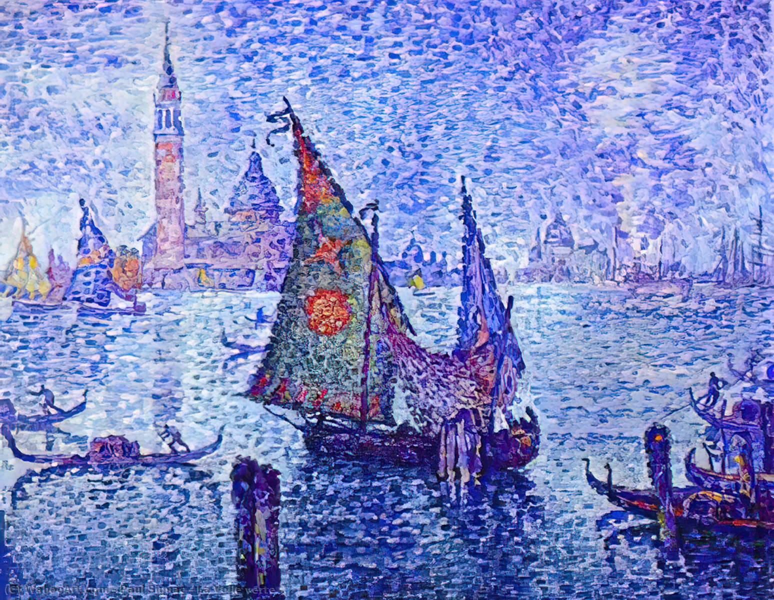 La Voile verte, 1904 de Paul Signac (1863-1935, France) | Reproductions ...