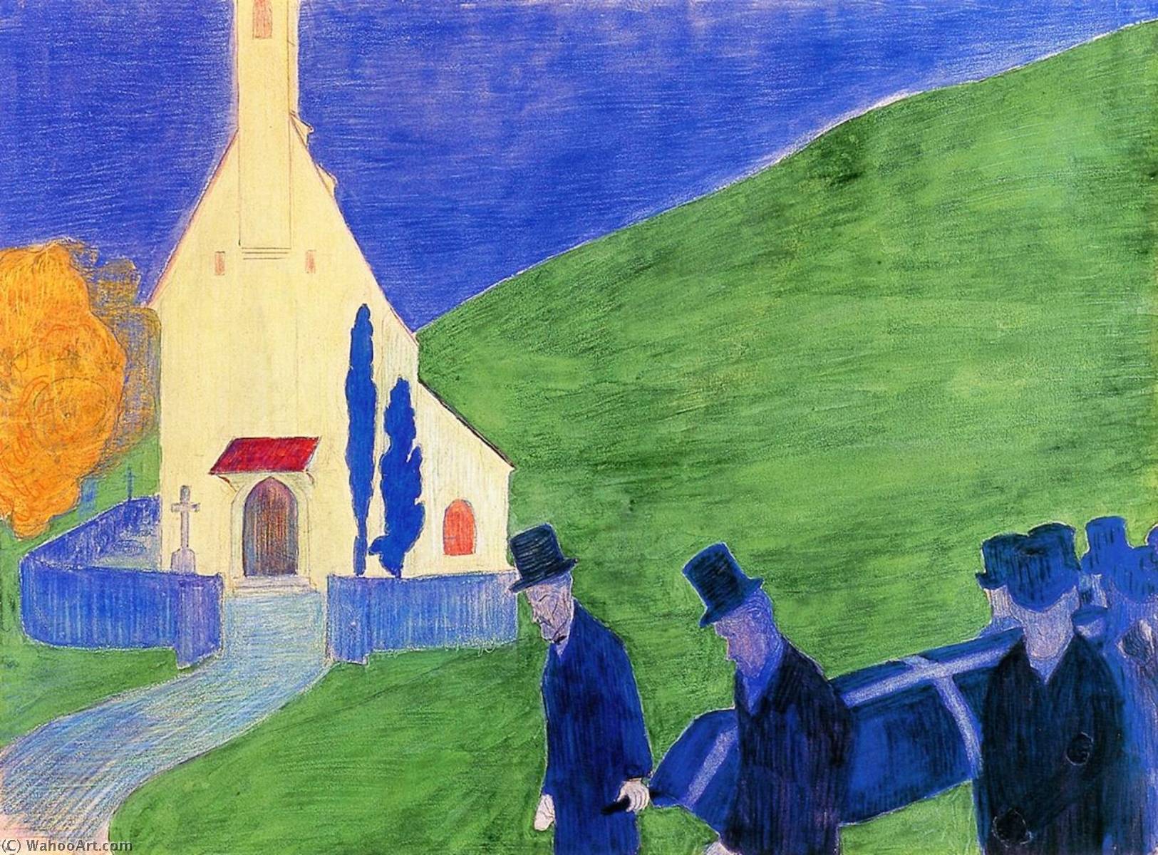 Reproductions De Qualité Musée Funérailles, 1907 de Marianne Von ...