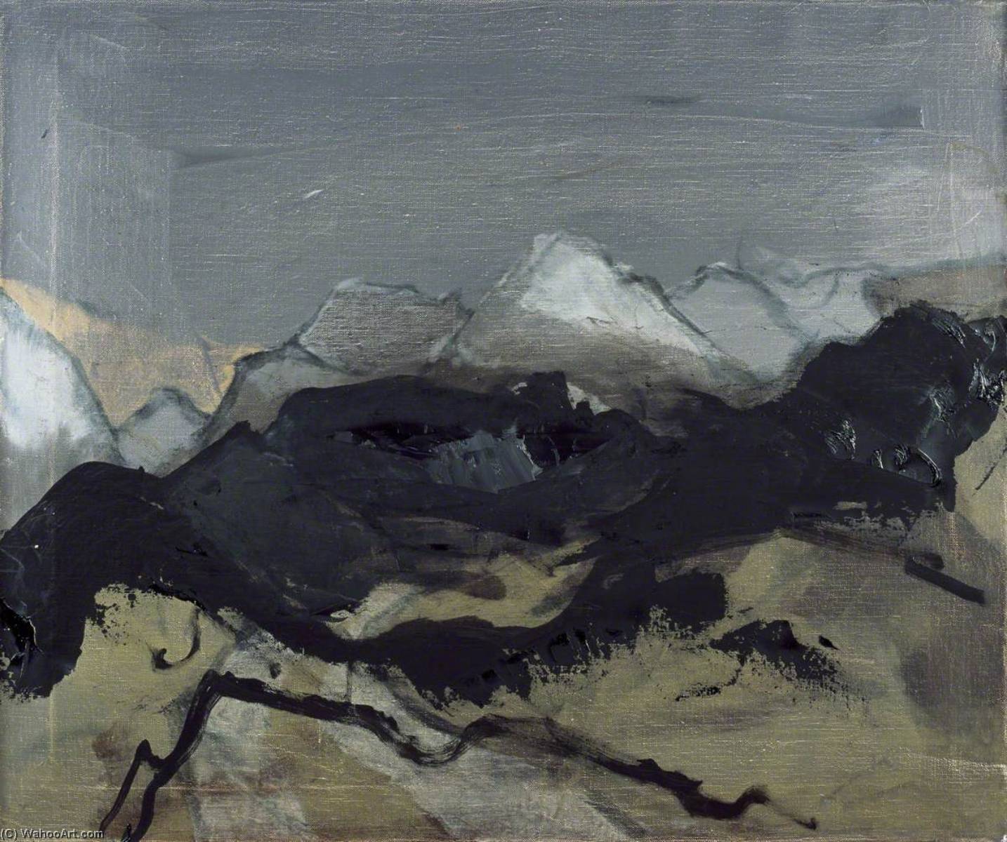 Montagnes alpines Y Grib Goch, 2006 de John Kyffin Williams (1918-2006 ...