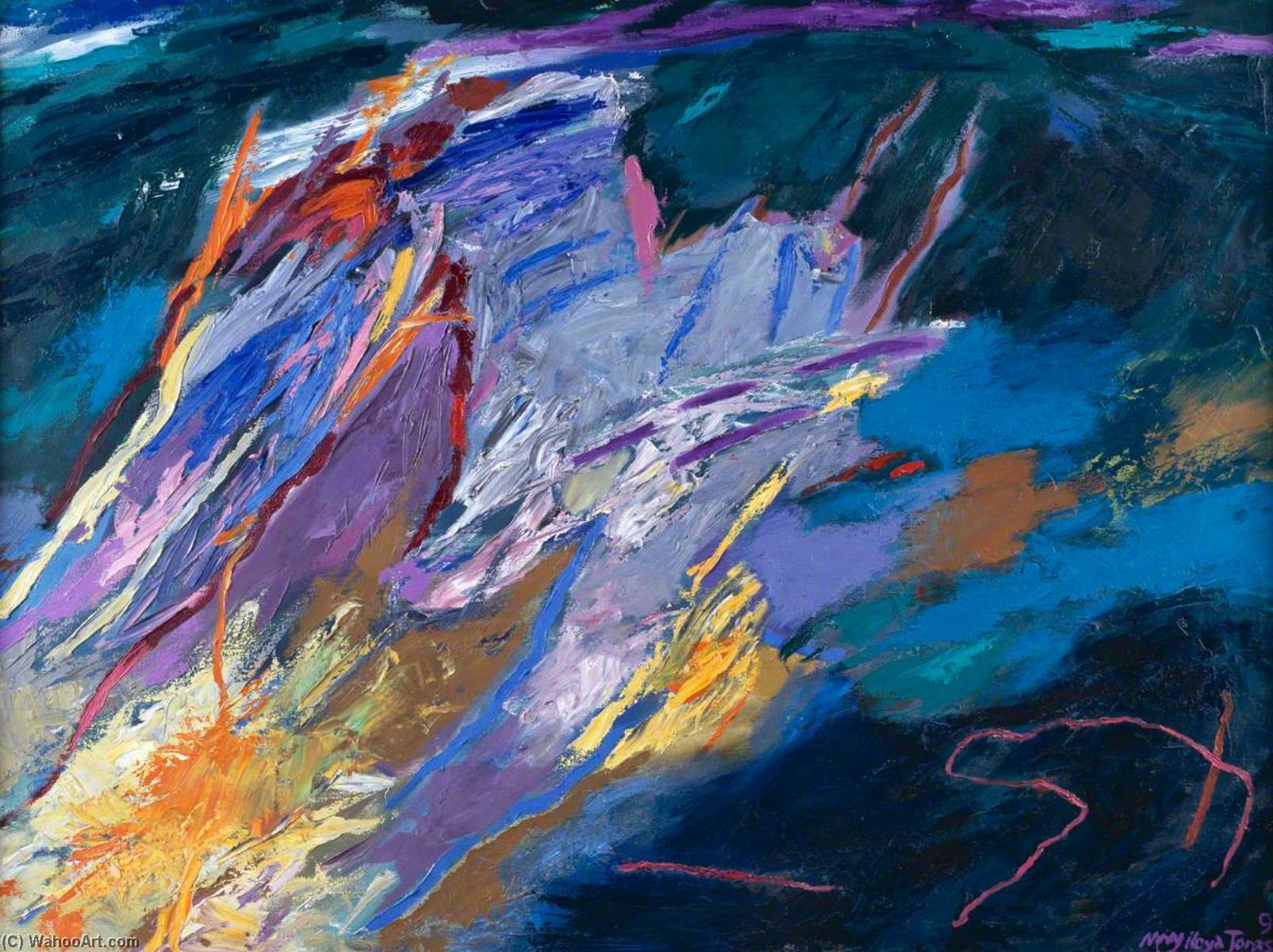 Cwm Rheidol, 1991 de Mary Lloyd Jones Mary Lloyd Jones | WahooArt.com