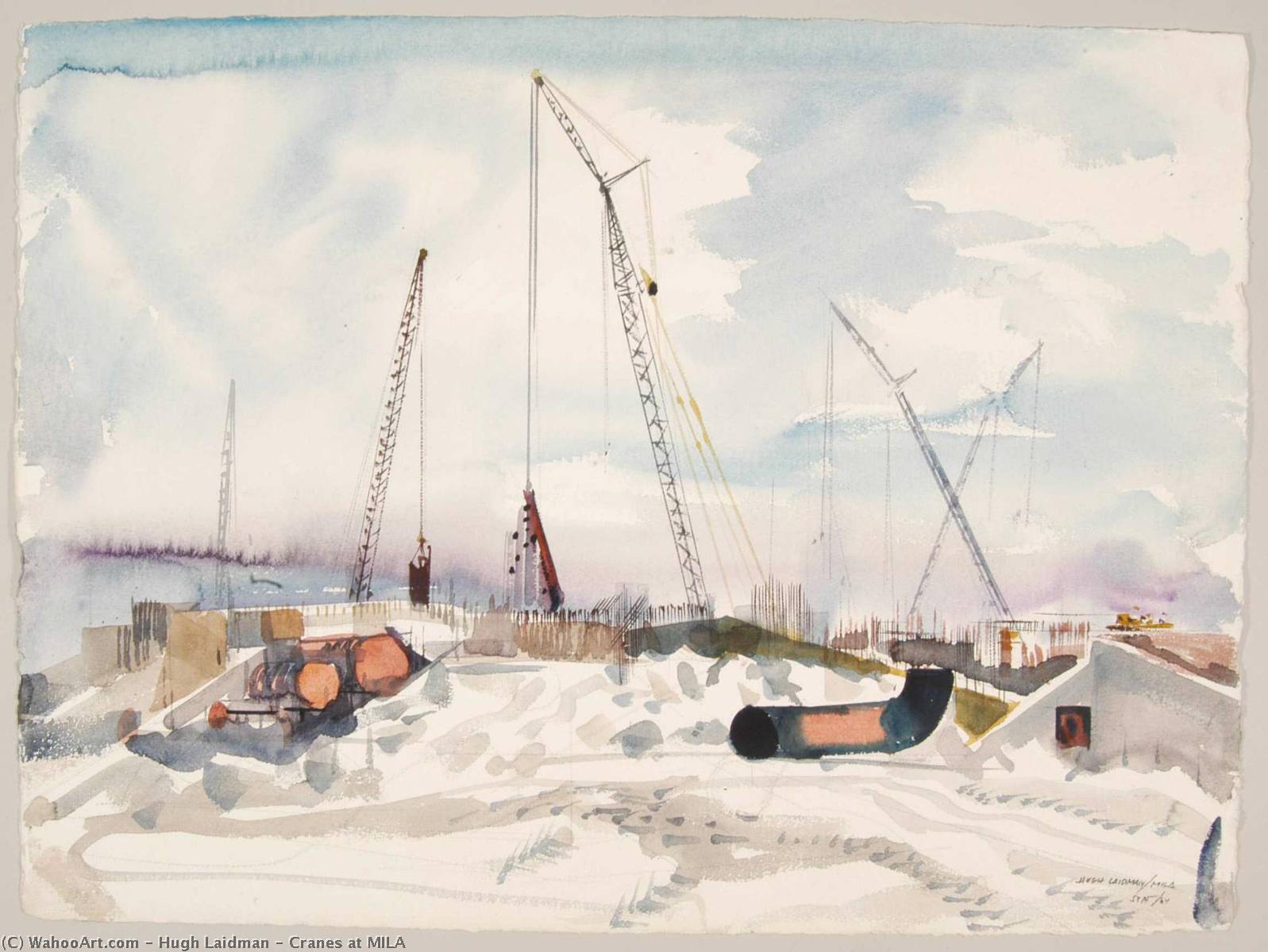 Acheter Reproductions D'art De Musée Grues au MILA, 1964 de Hugh Laidman (Inspiré par) (1914 ...