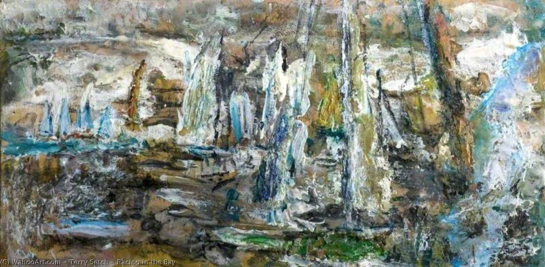 Reproductions D'art course en la Baie , 1989 de Terry Setch (Inspiré ...