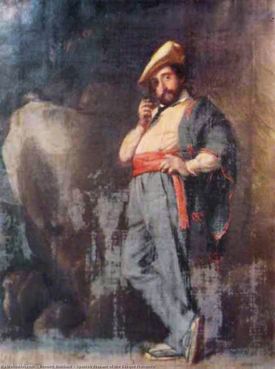 Réplique De Peinture Peasant Espagnol des Provinces Basques, 1868 de ...