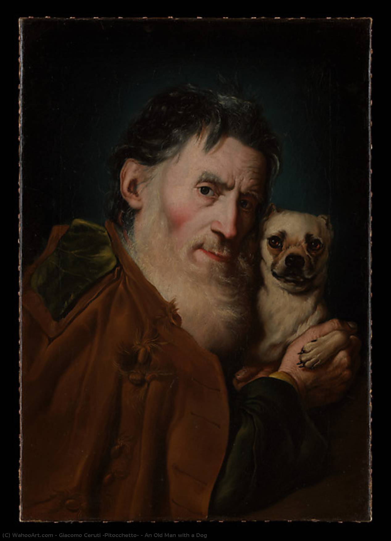 Obtenir Reproductions De Qualité Musée Un vieil homme avec un chien ...